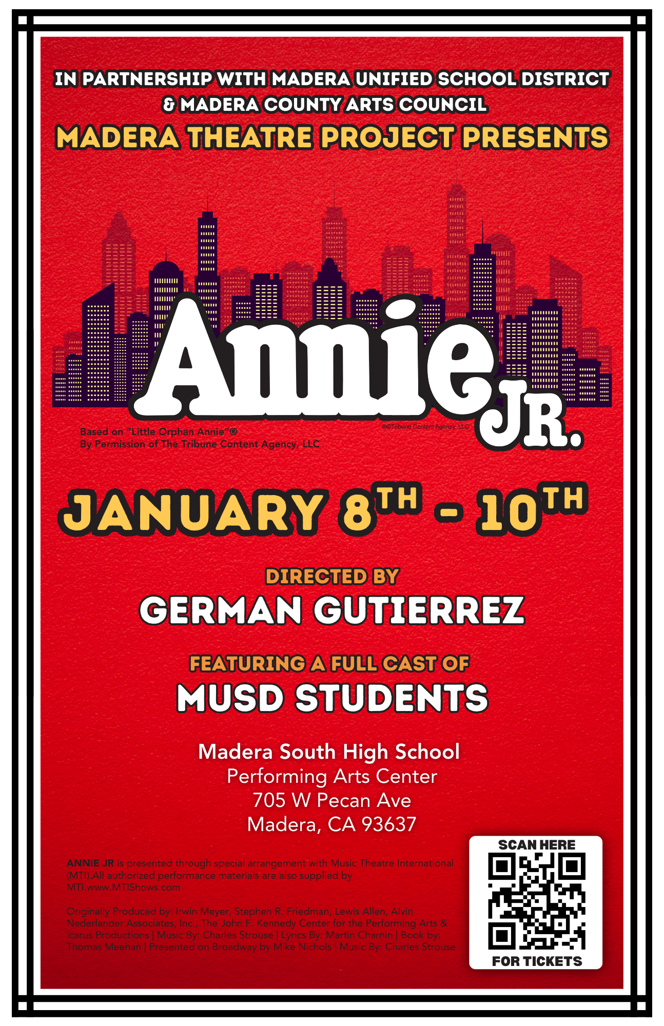 ANNIE JR – Poster